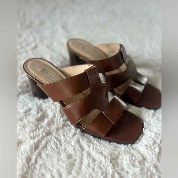 Enzo Angiolini | Shoes | Enzo Angioloni Leather Sandals | Poshmark